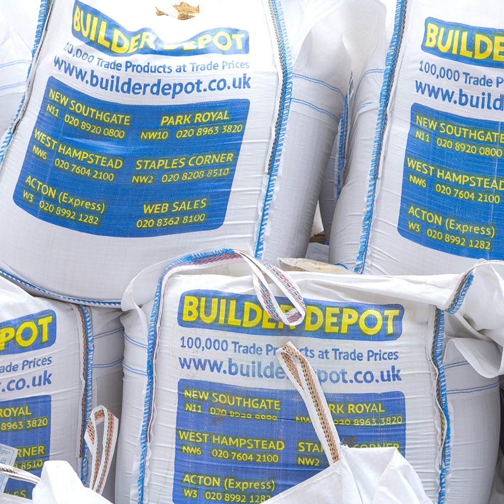 Empty Plain White Bulk Bag