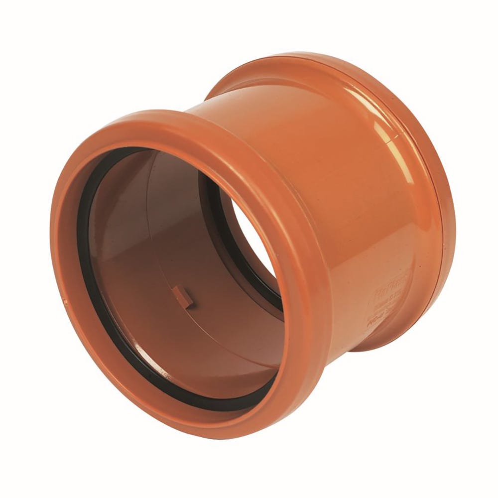 110mm Floplast Underground Coupling Double Socket