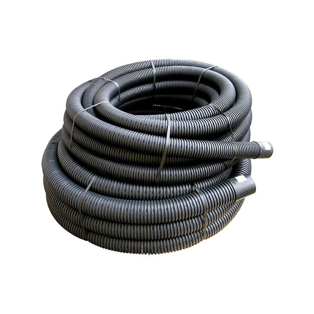100mm x 25m FloPlast Perforated Land Drain Coil Black