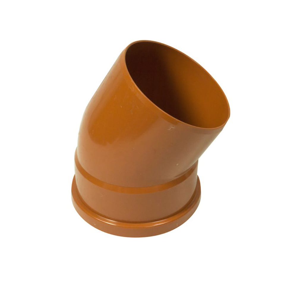 160mm FloPlast Underground 30° Bend Single Socket