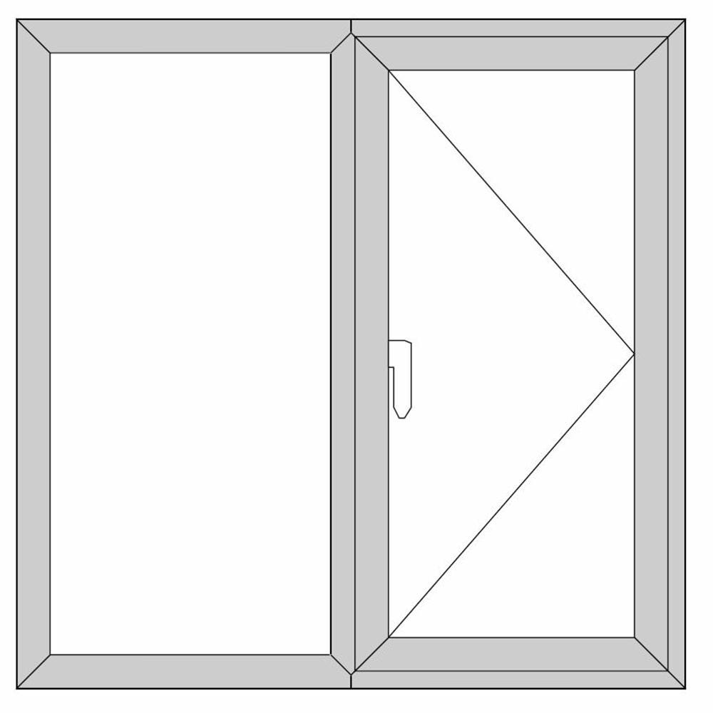 1200 x 1200mm | Casement Windows | UPVC Windows | Builder Depot