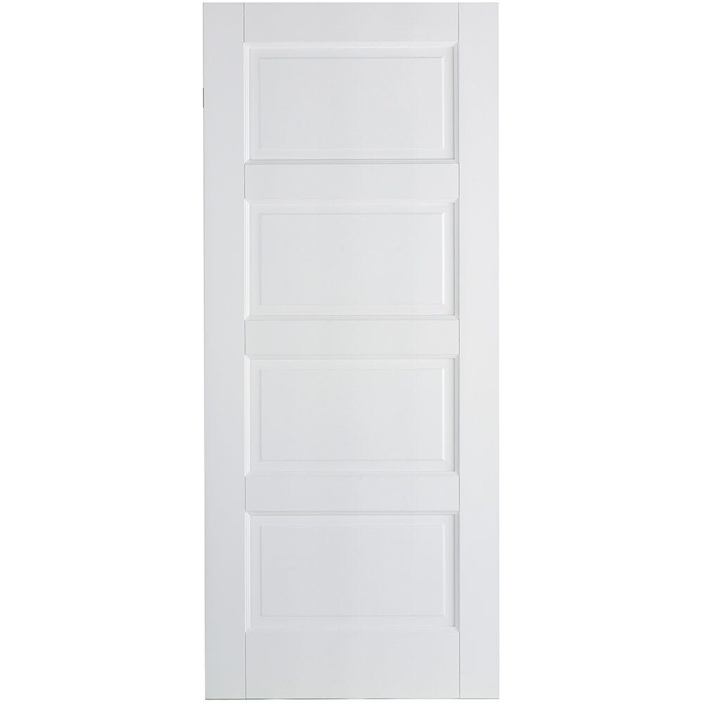 LPD White Primed Contemporary 4 Panel Door 1981 x 762 x 35mm