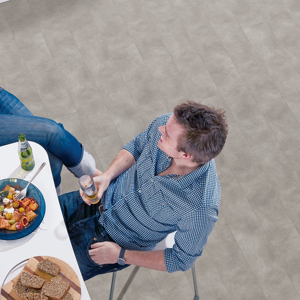 Elka Tile Plank ELS40196 Cloud Stone Vinyl Flooring