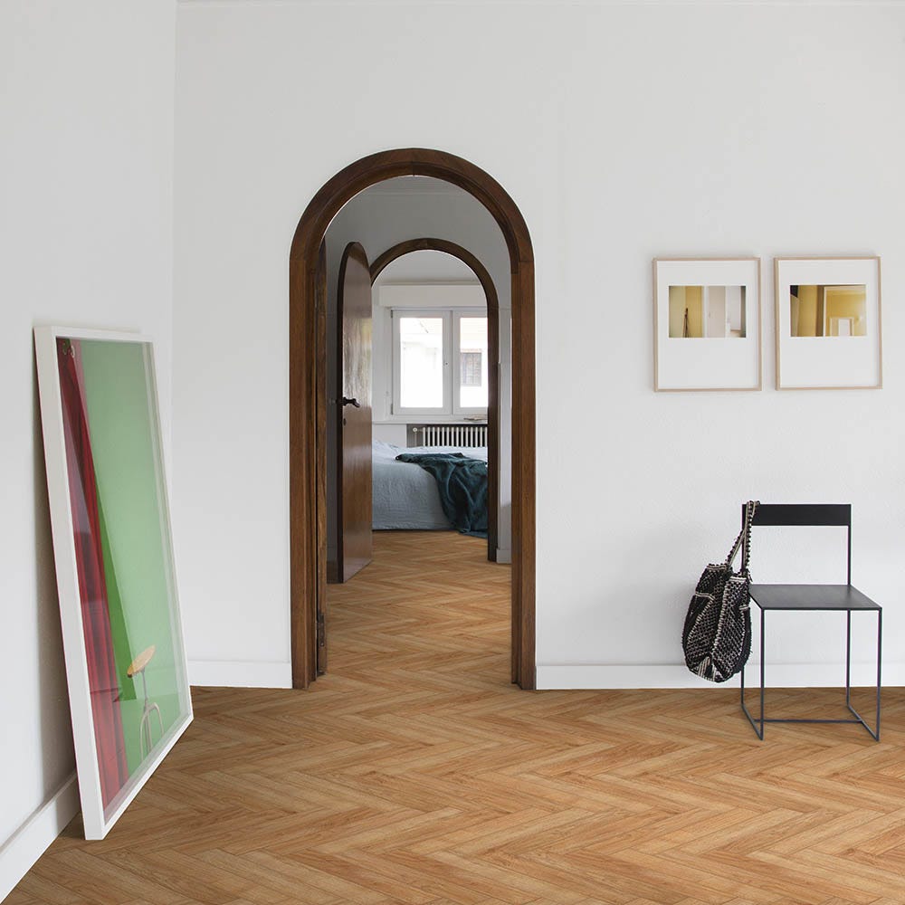 Berry Alloc Chateau Herringbone 8mm Java Natural Laminate Flooring - Pack B