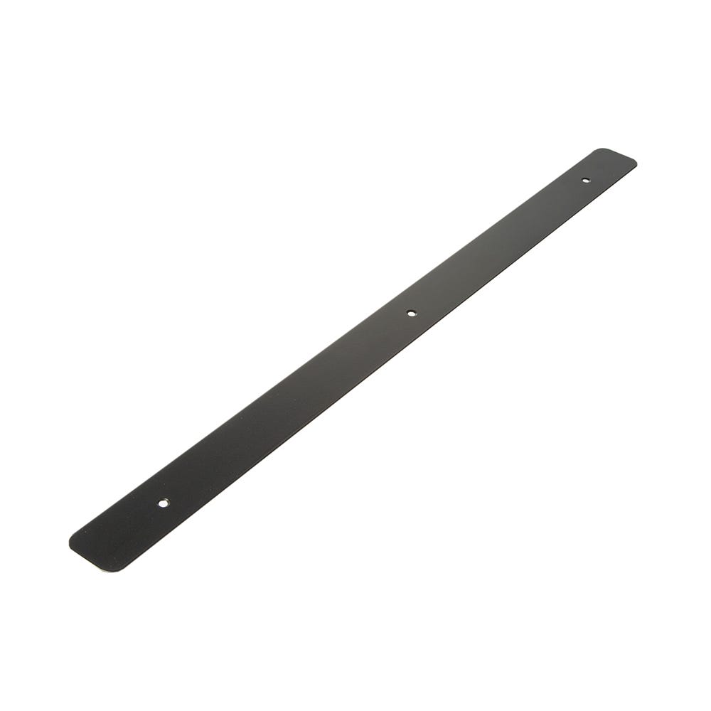 Unika 40mm Black Aluminium Worktop End Cap 10mm Radius