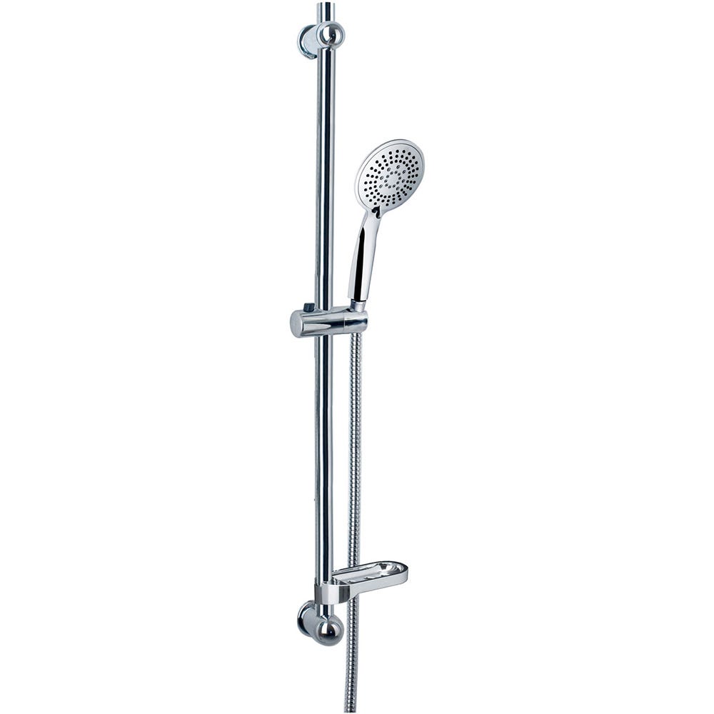 Euroshowers Silver Jet Shower Set Chrome