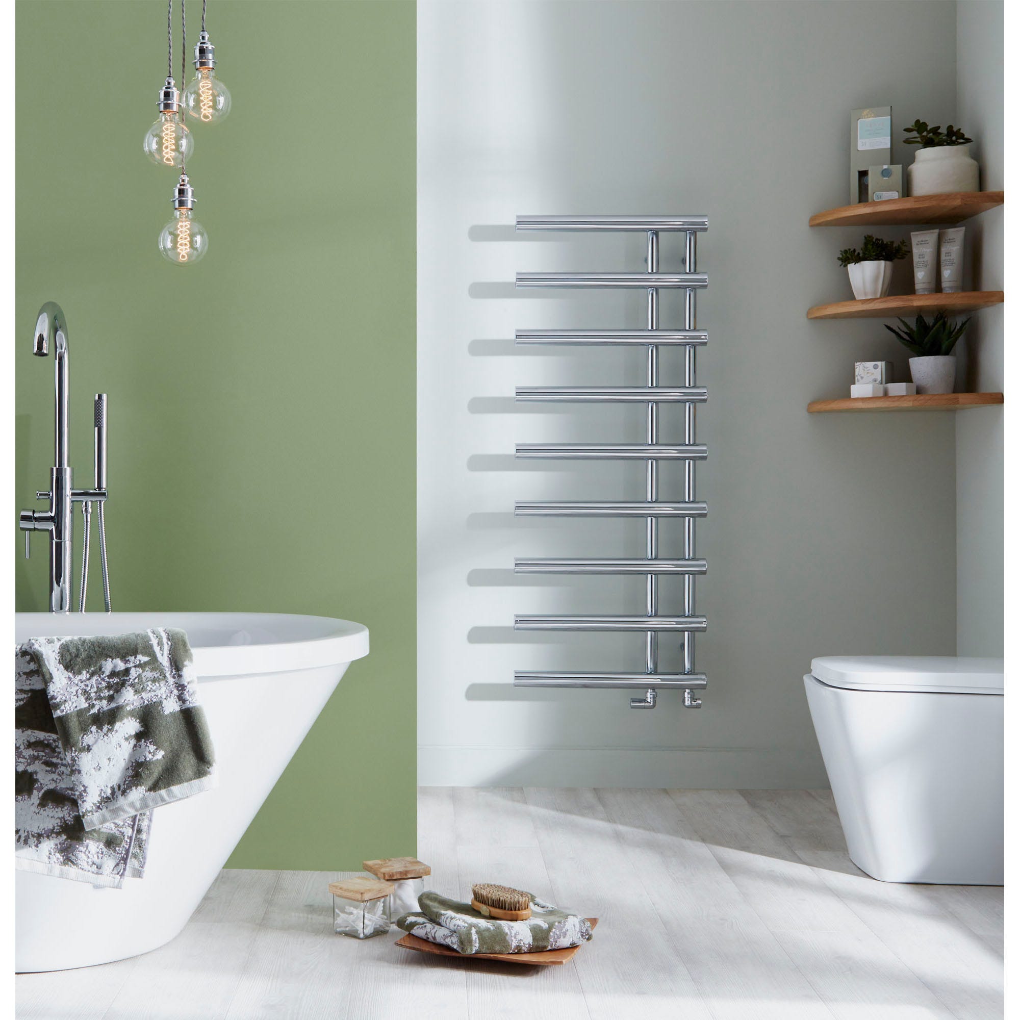 Towelrads Mayfair Chrome Straight Towel Radiator 1245mm x 500mm