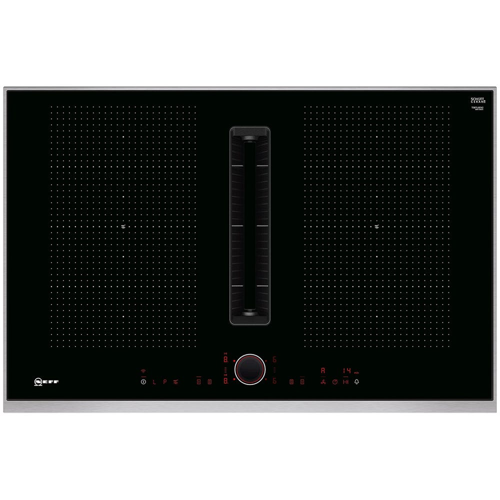 Neff T58TL6EN2 N90 80cm Flex Induction Venting Hob Twistpad Fire
