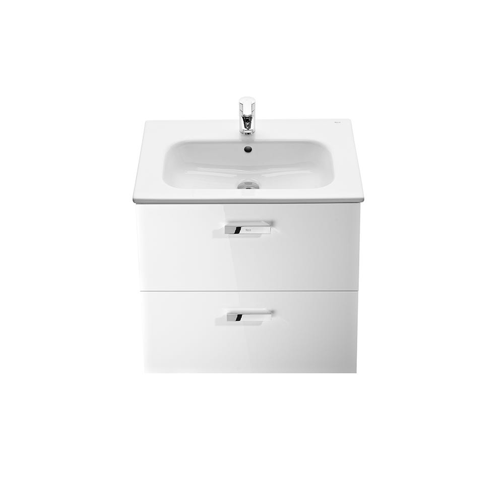 Roca 600mm 2 Drawer Wall Hung Vanity Unit & Basin