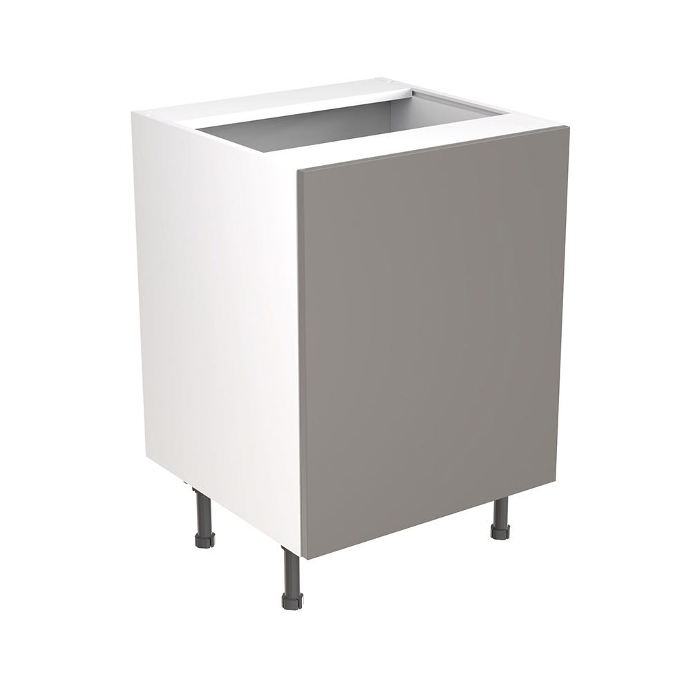 Slab Kitchen Sink Base Unit 600mm Ultra Matt Dust Grey