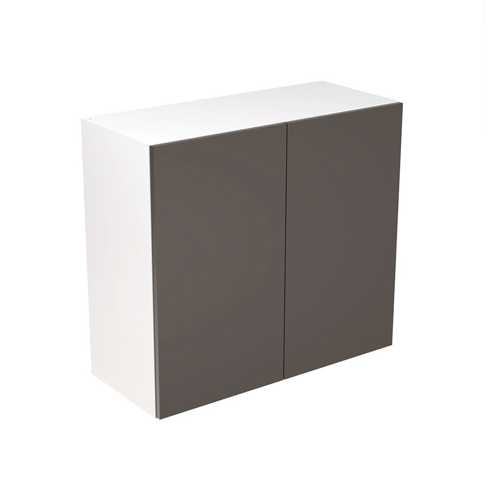 Slab Kitchen Wall Unit 800mm Ultra Matt Graphite