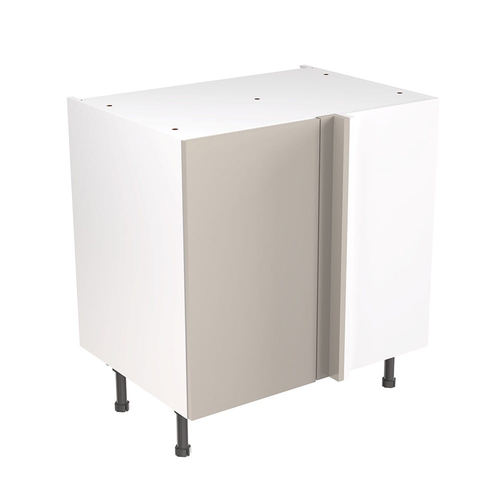 Value Slab Corner Base Unit 800mm Matt Light Grey
