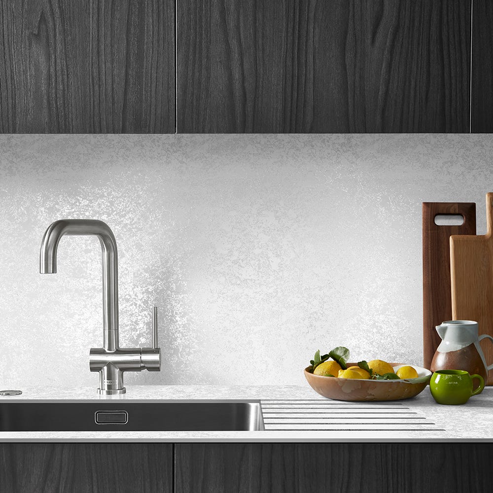Zenith Blanc Crystal 3000mm x 600mm x 9mm MDF Splashback