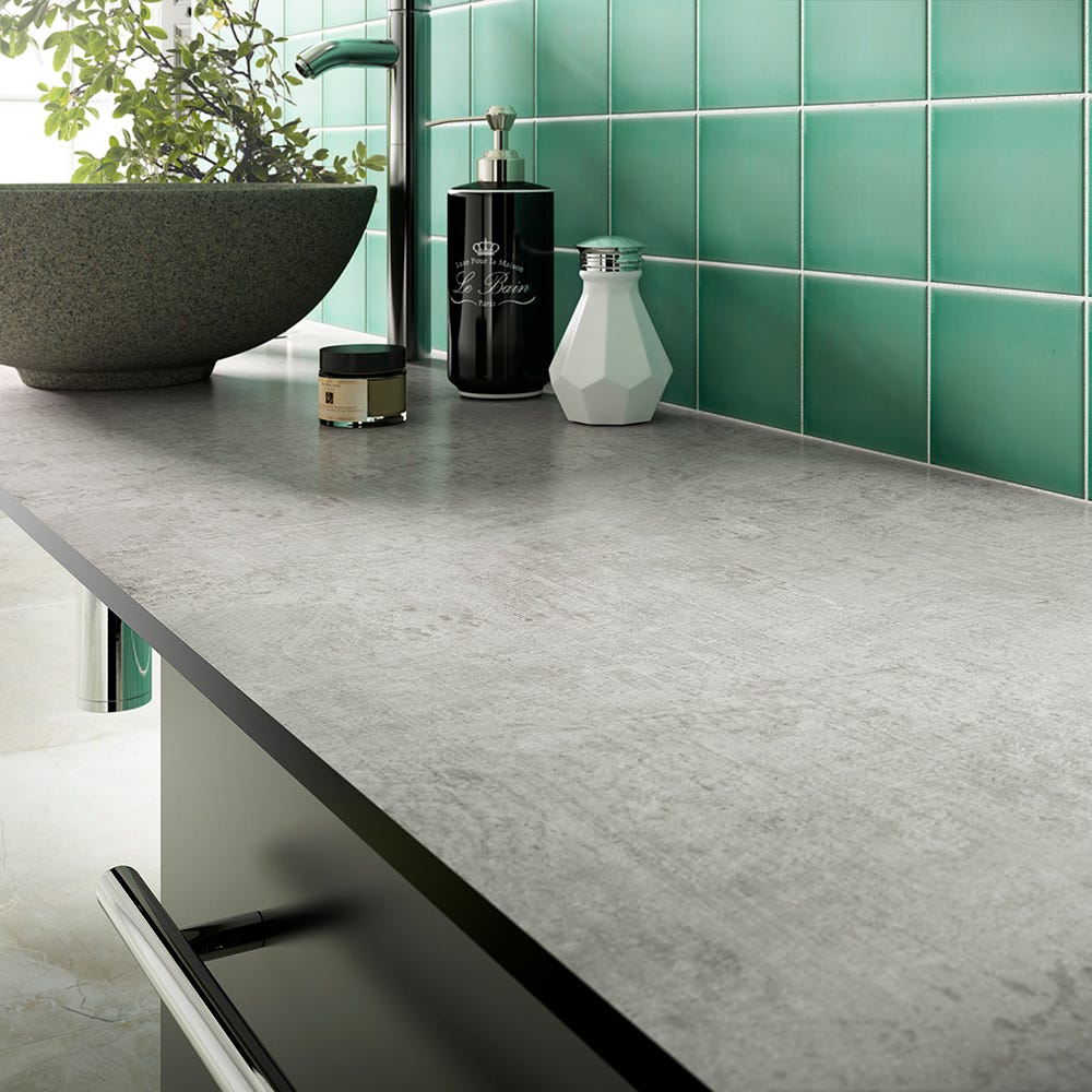 Zenith Woodstone Grey 3050mm x 950mm x 12.5mm Compact Breakfast Bar