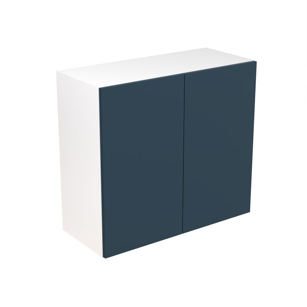 Slab Kitchen Wall Unit 800mm Ultra Matt Indigo Blue