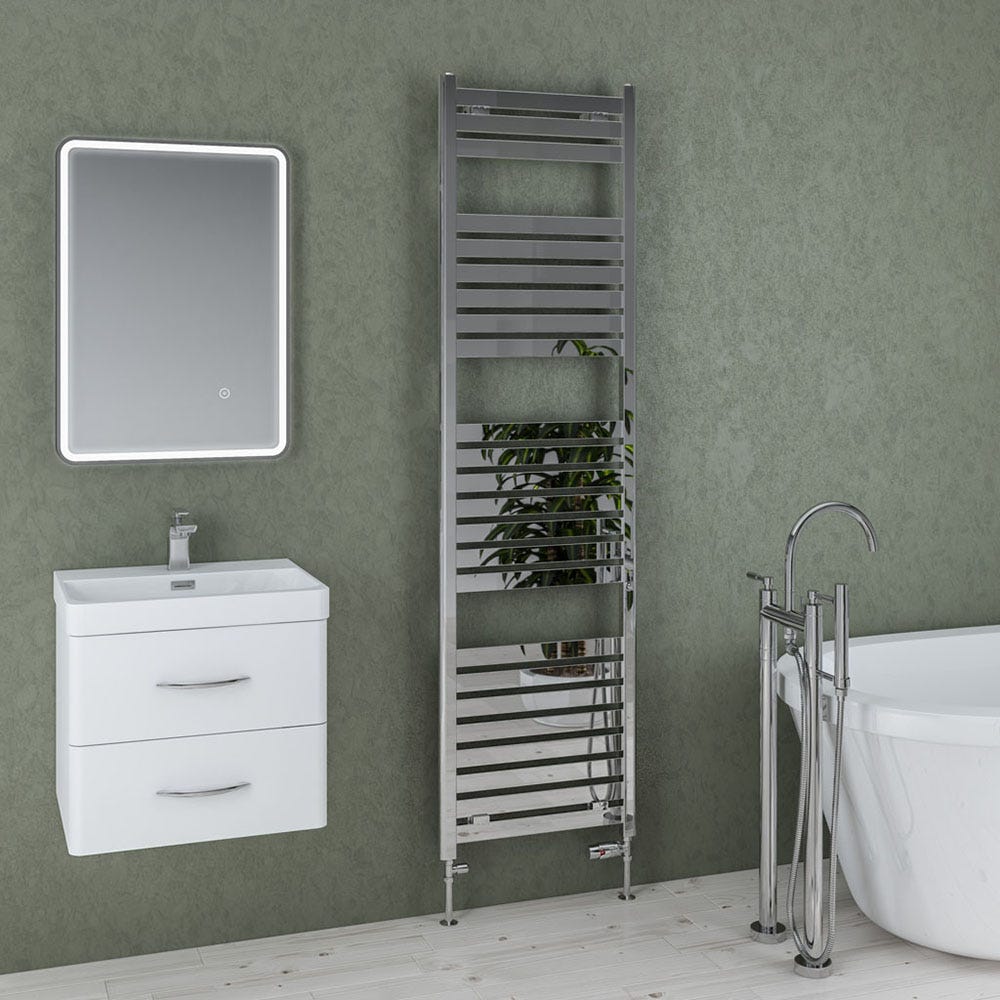 Eastbrook Staverton Chrome Towel Radiator 1800 x 500mm