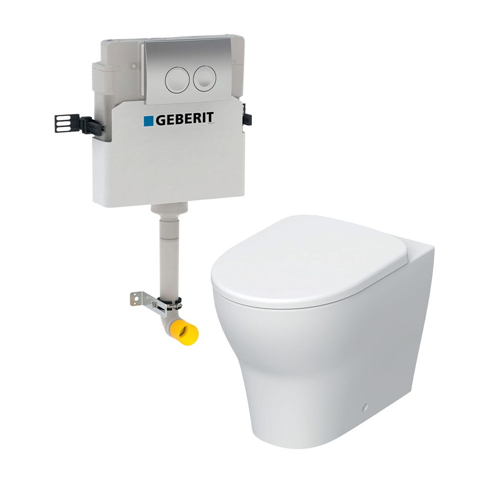 Geberit Selnova Back to Wall Pan, Seat & Delta 20 Concealed Cistern