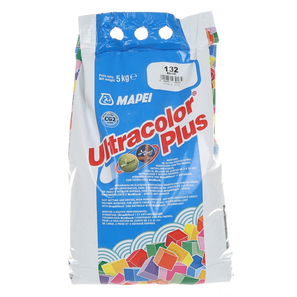 Mapei Ultracolor Plus Beige 2000 (132) Fast Set Water Repellent Tile ...