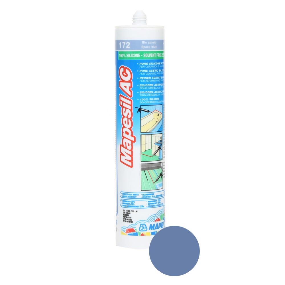 Mapei Mapesil AC Space Blue (172) Silicone Sealant 310ml