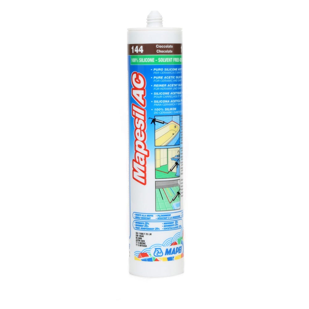 Mapei Mapesil AC Chocolate (144) Silicone Sealant 310ml
