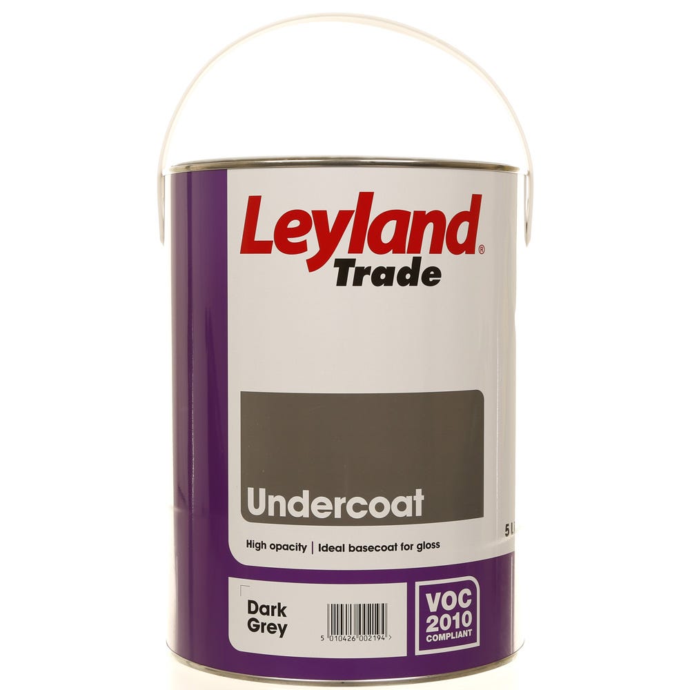 Leyland Trade Undercoat Dark Grey 5L