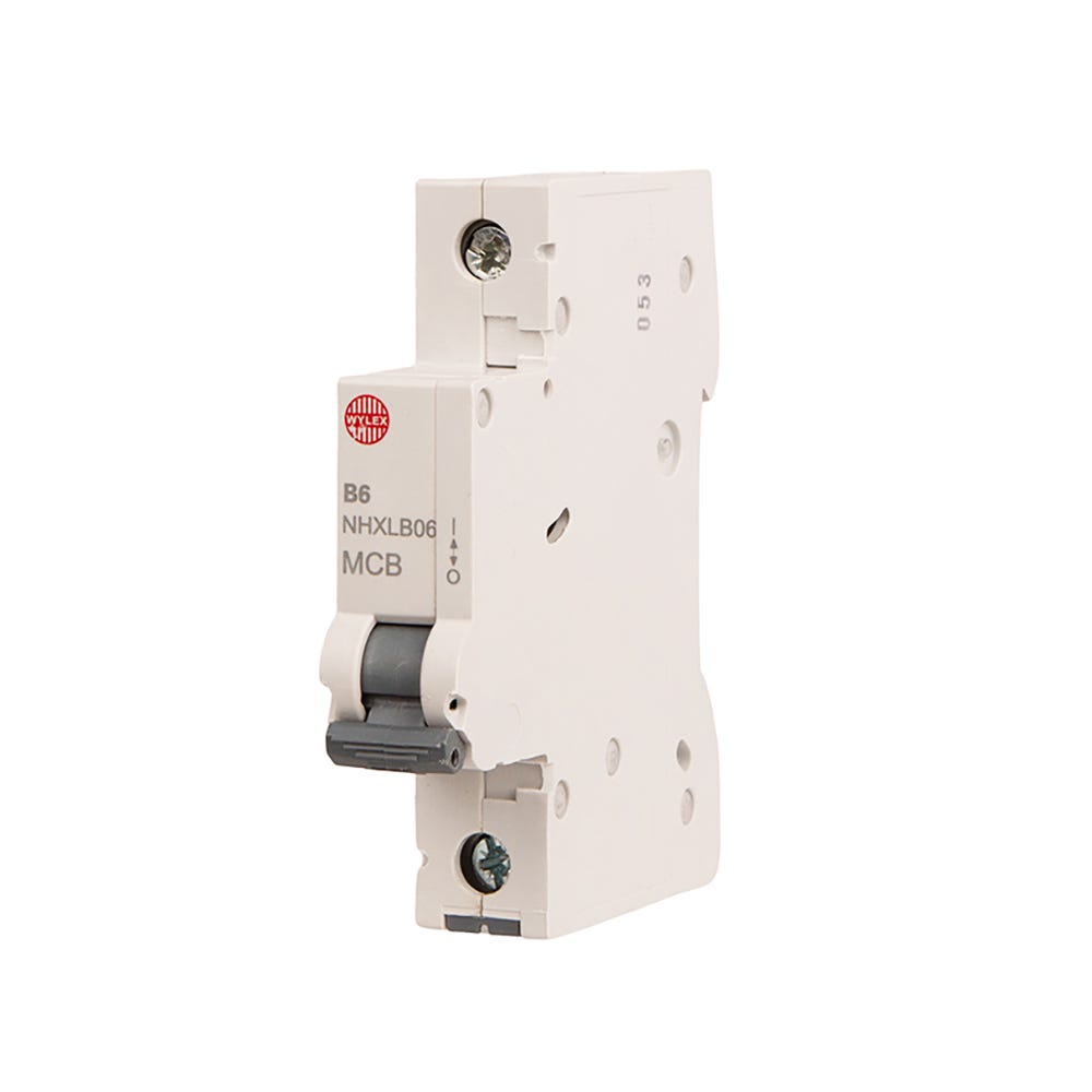 Wylex 6A MCB Single Pole Type B NHXLB06