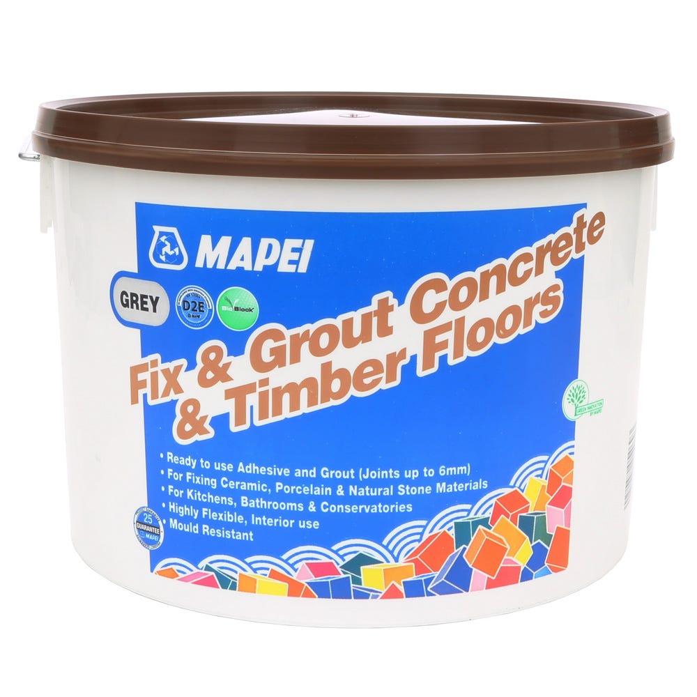 Mapei Grey Fix & Grout Concrete & Timber Floors 15Kg