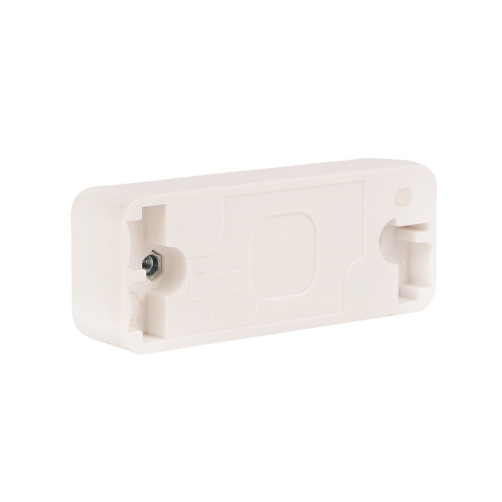 MK 1 Gang 16mm Architrave Surface Mounted Box White K2151WHI
