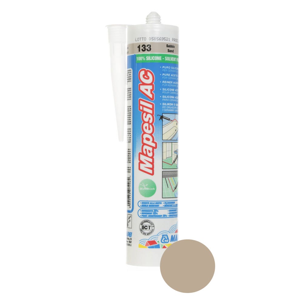 Mapei Mapesil AC Sand (133) Silicone Sealant 310ml