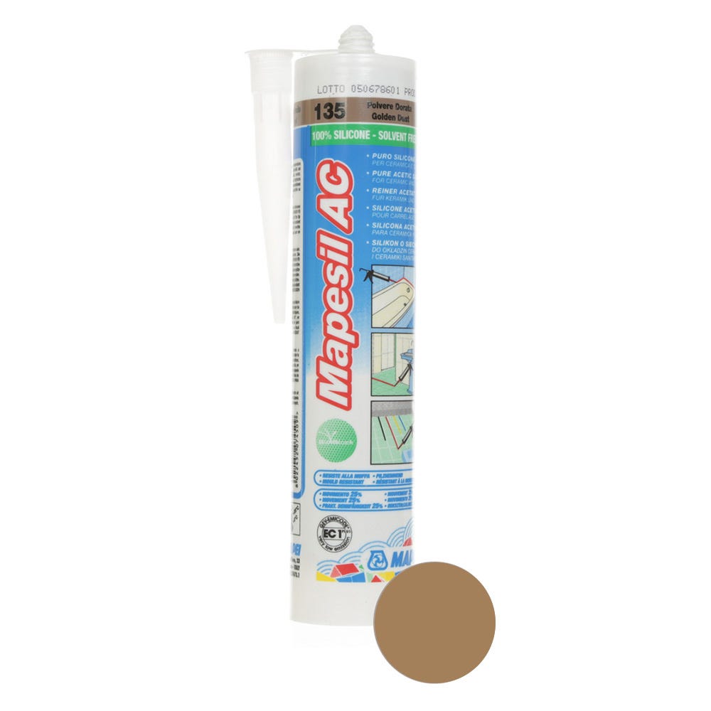 Mapei Mapesil AC Golden Dust (135) Silicone Sealant 310ml