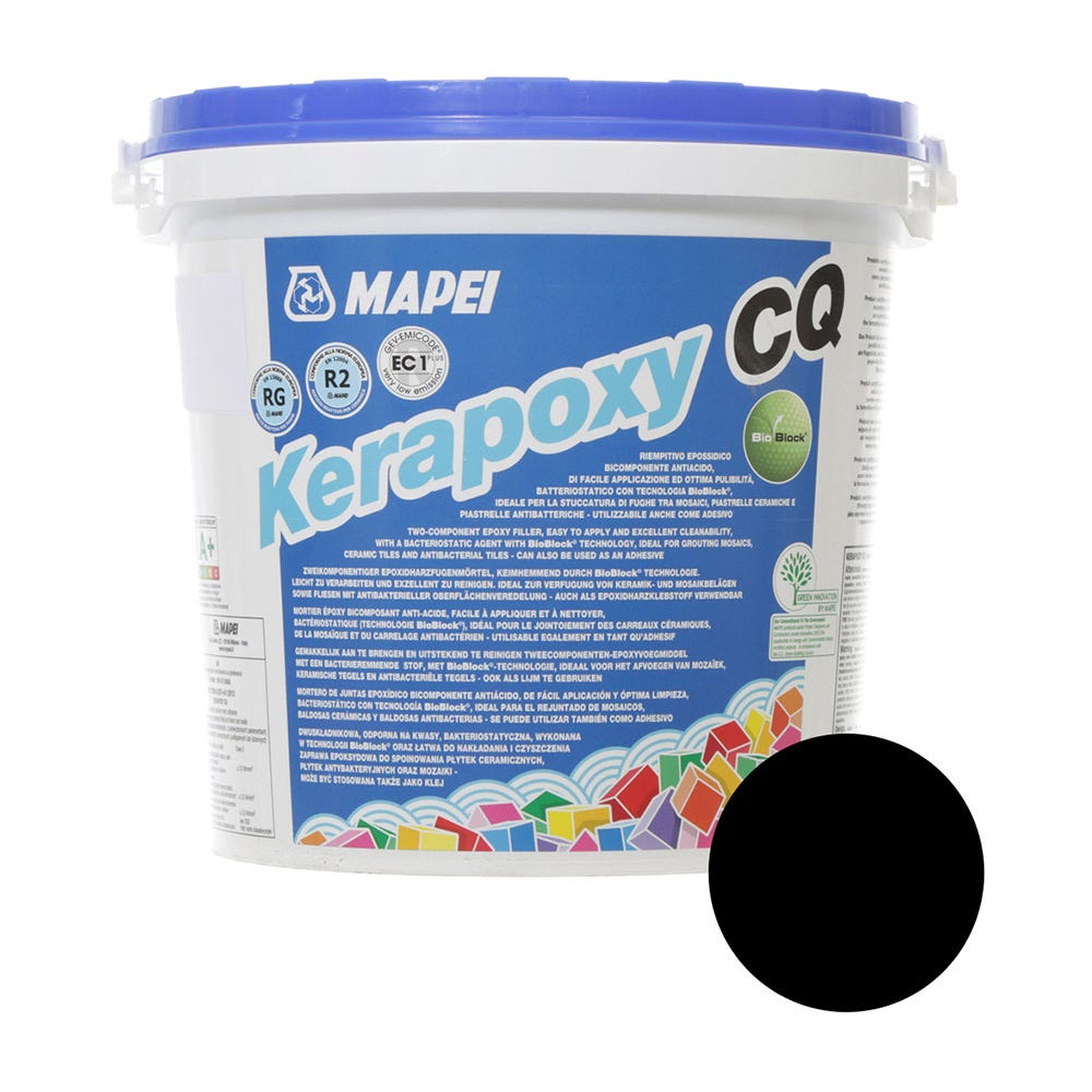Mapei Kerapoxy CQ Black (120) Two Part Epoxy Grout 1-10mm 3Kg