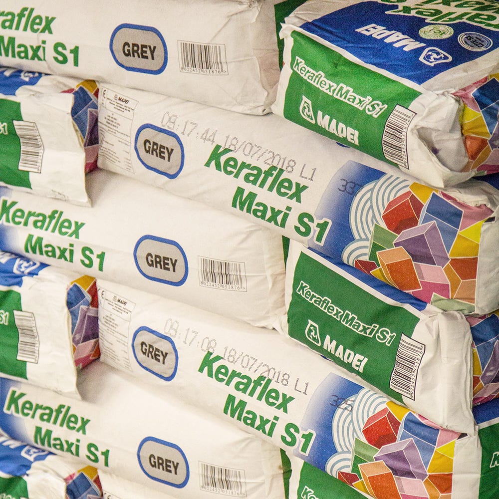 Mapei Keraflex Maxi S1 Grey Flexible Adhesive 20Kg Pallet of 48