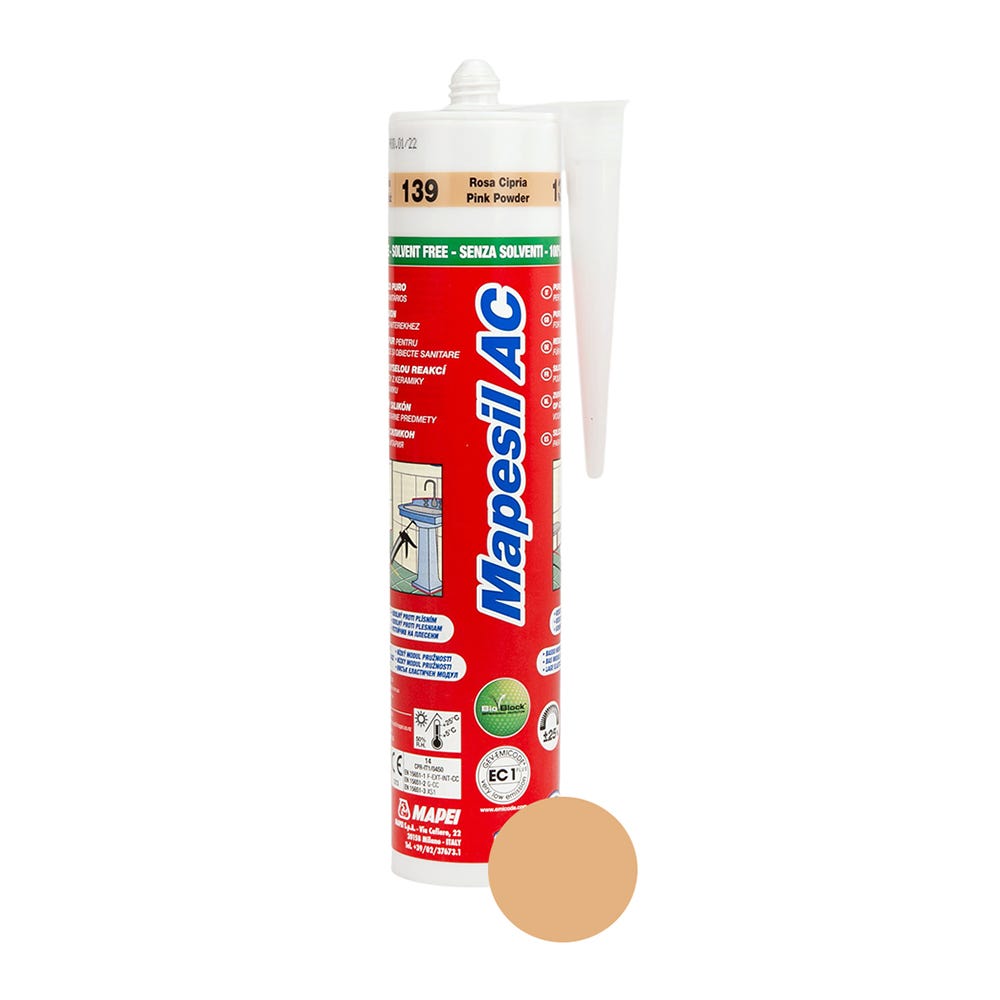 Mapei Mapesil AC Pink Powder (139) Silicone Sealant 310ml