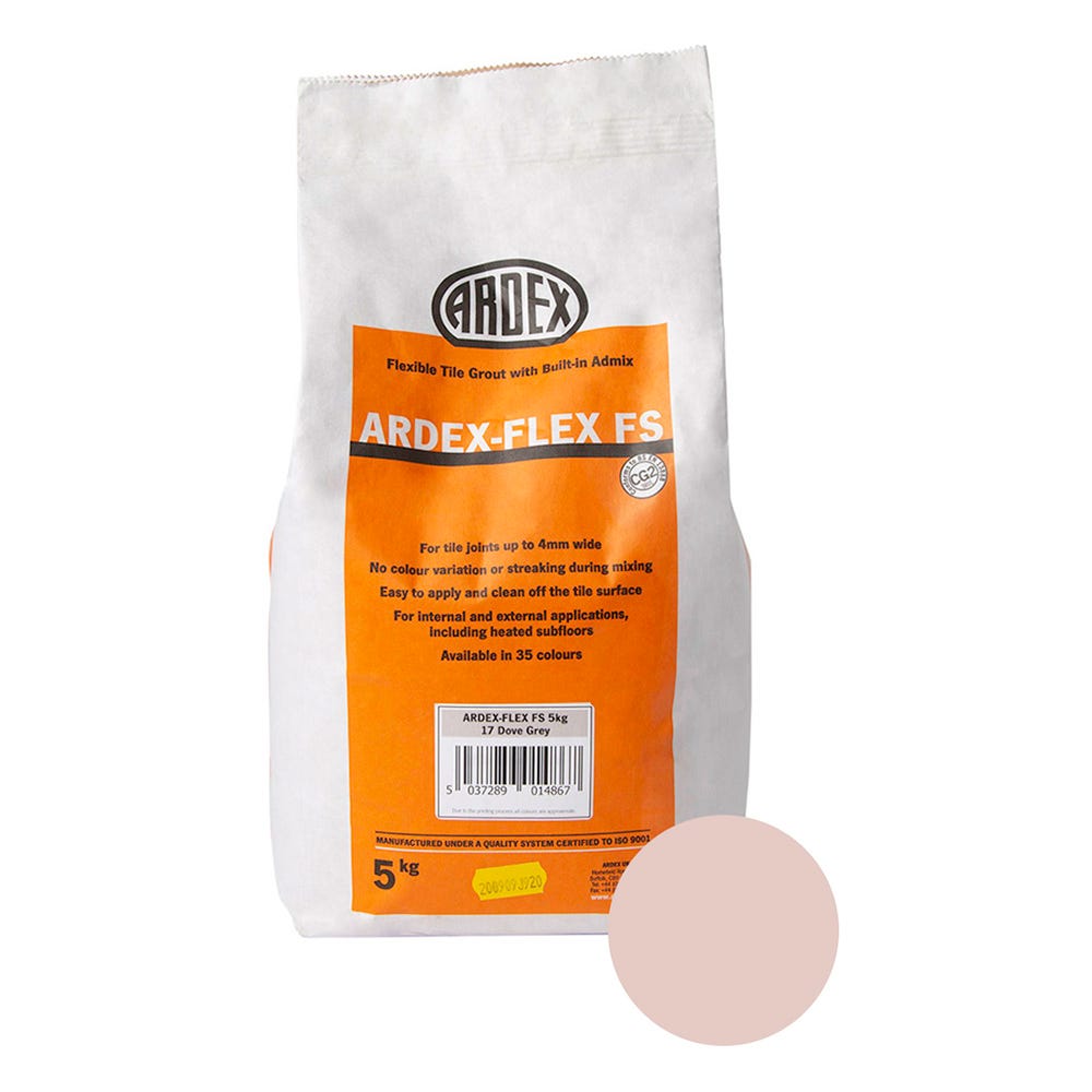 Ardex Flex FS Dove Grey Tile Grout 5Kg