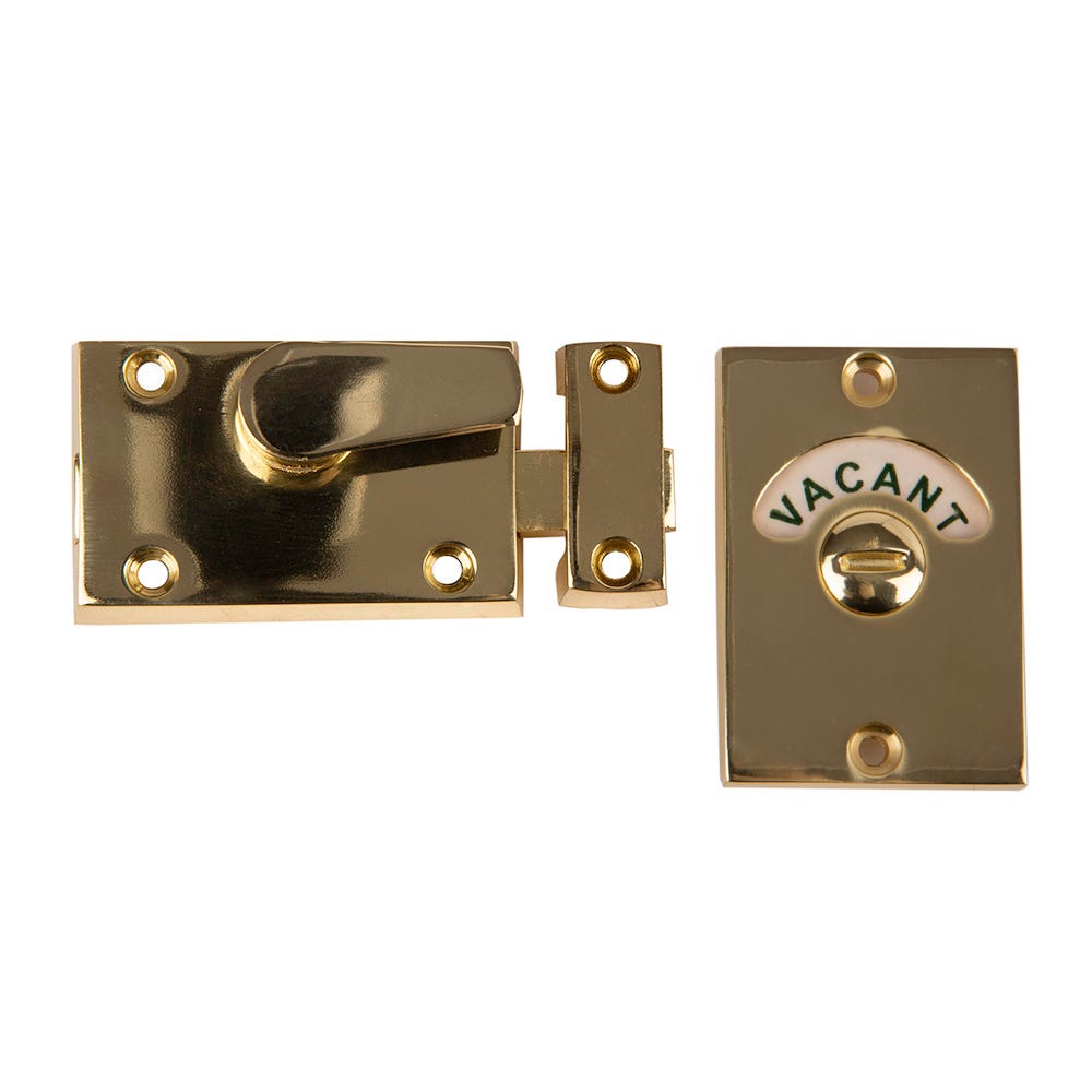 Slide Bolt With Indicator Set Brass