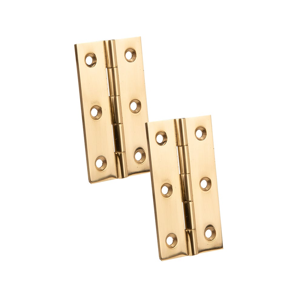 Solid Brass Butt Hinges 63mm Brass