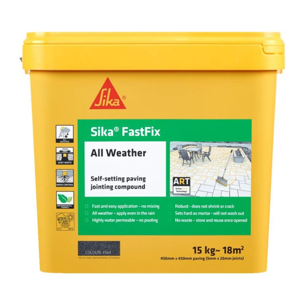 Sika FastFix All Weather Paving Jointing Compound Dark Buff 15kg