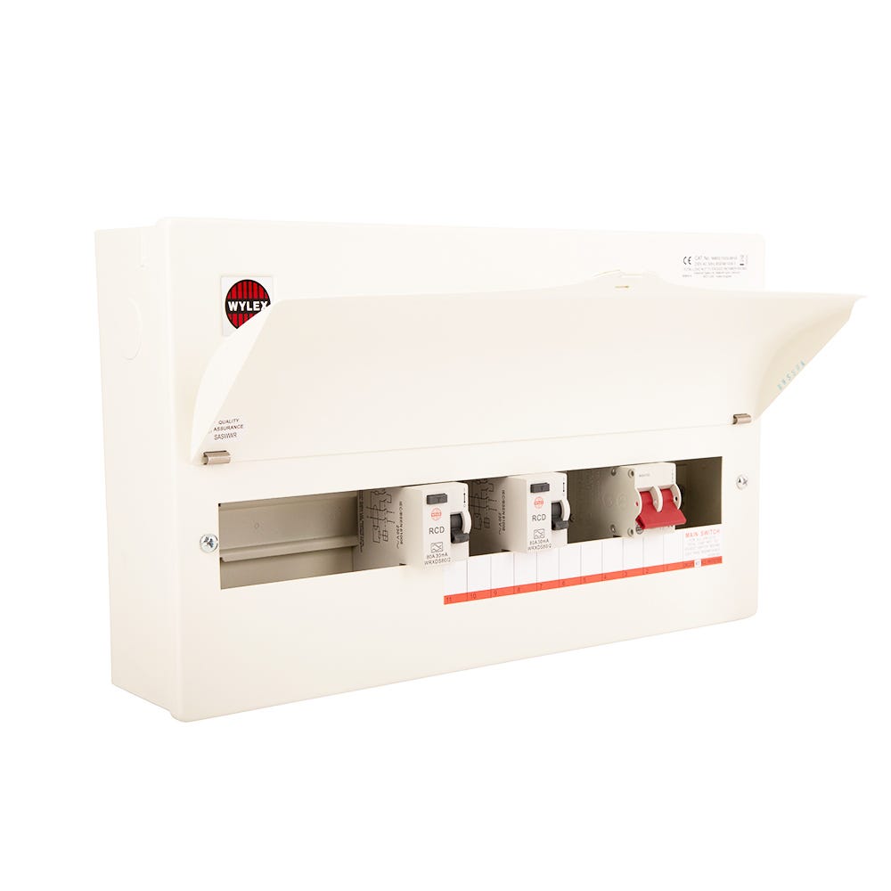 Wylex 15 Way High Integrity Dual Type A 80A RCD Metal Consumer Unit