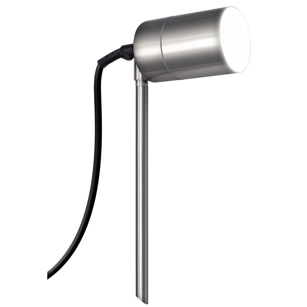 Luceco 35W IP54 GU10 Ground Spike Spotlight Stainless Steel