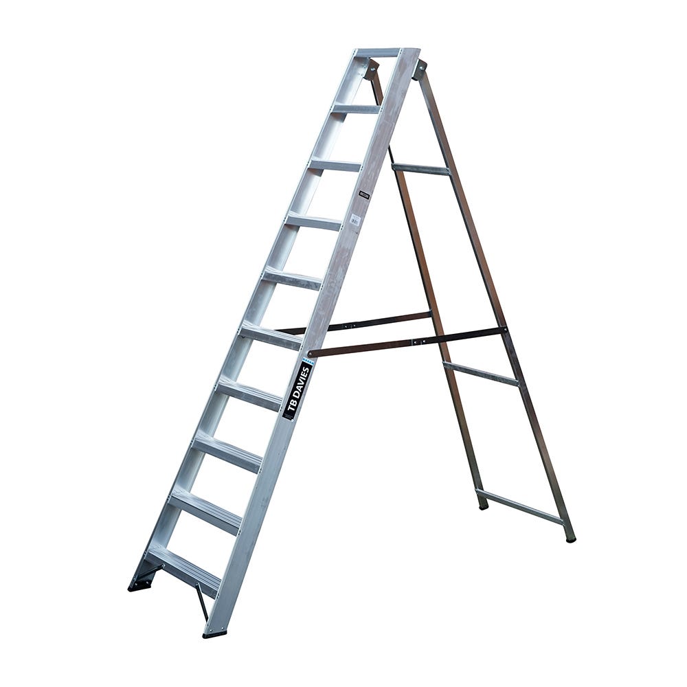 TB Davies Pro Aluminium Swingback Step Ladder 10 Tread