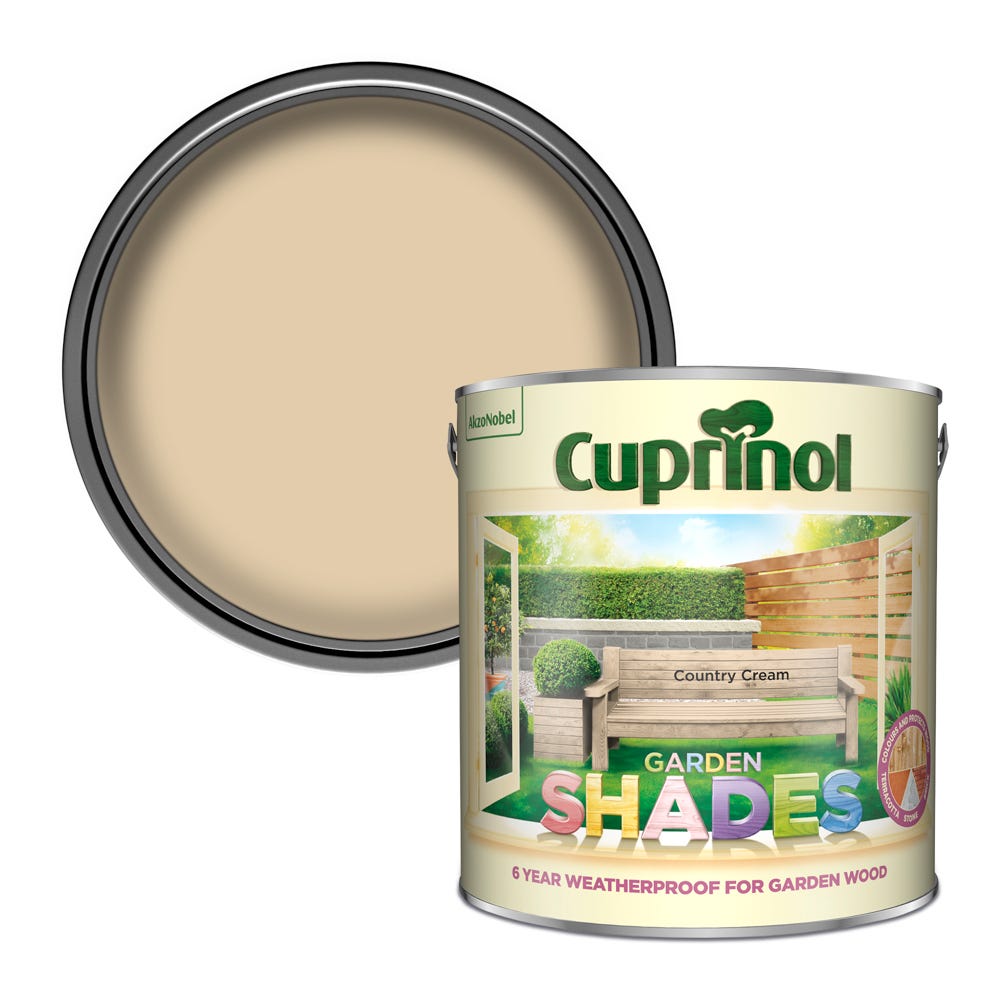 Cuprinol Garden Shades Exterior Paint Country Cream 2.5L