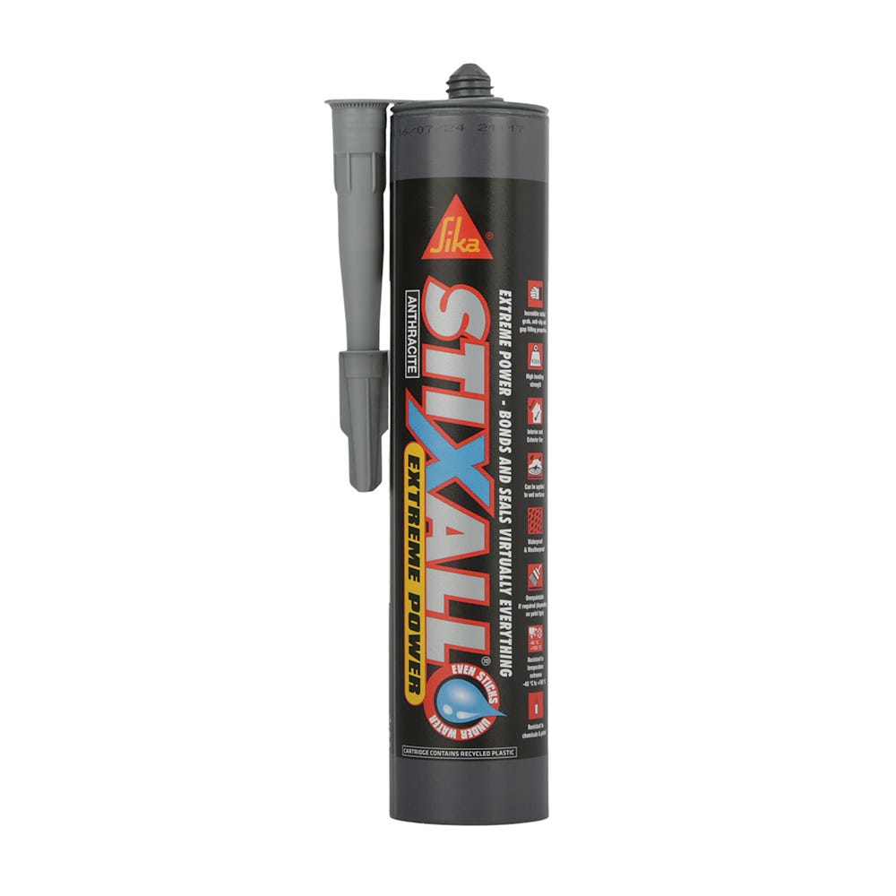 Everbuild Stixall Extreme Power Adhesive & Sealant Anthracite 290ml