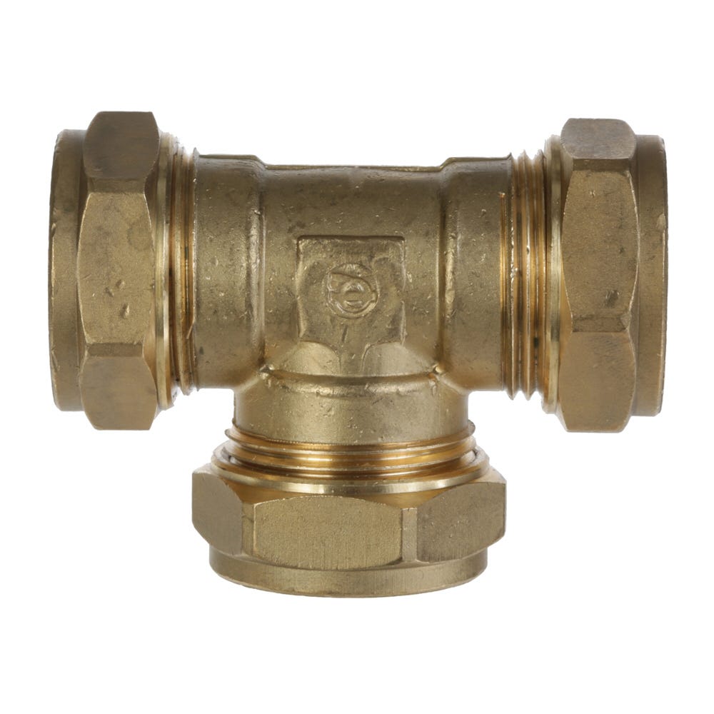 Compression Equal Tee 22mm