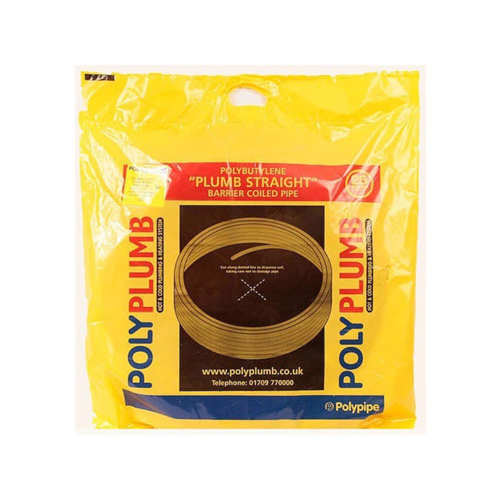 22mm Polypipe Polyplumb Barrier Polybutylene Pipe Coil 25m Grey PB2522B