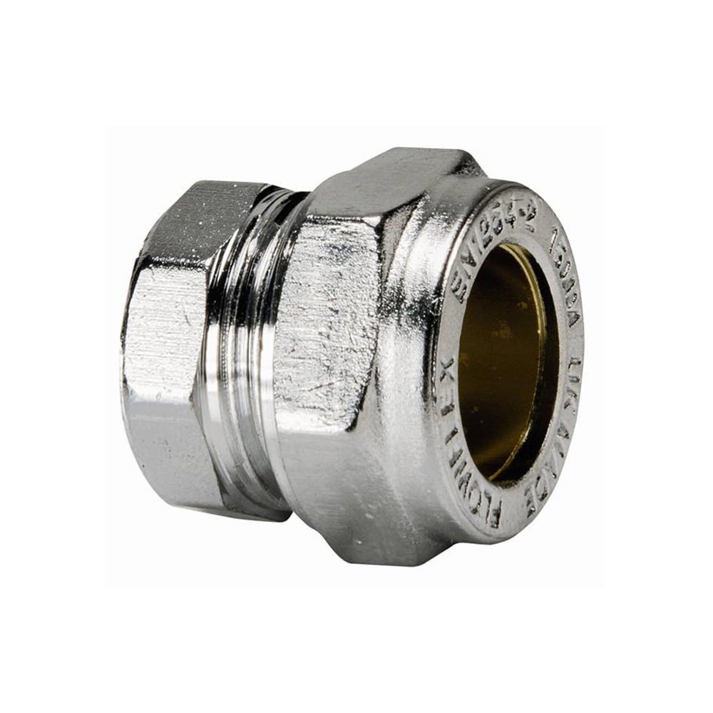 Compression Chrome End Cap 15mm