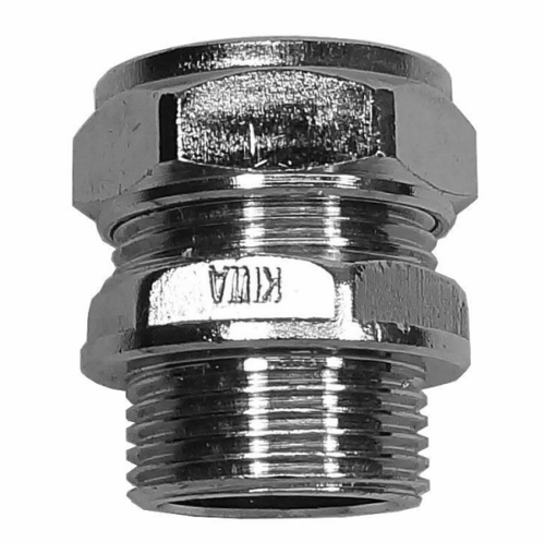 Compression Chrome Male Coupling 15mm x ½''