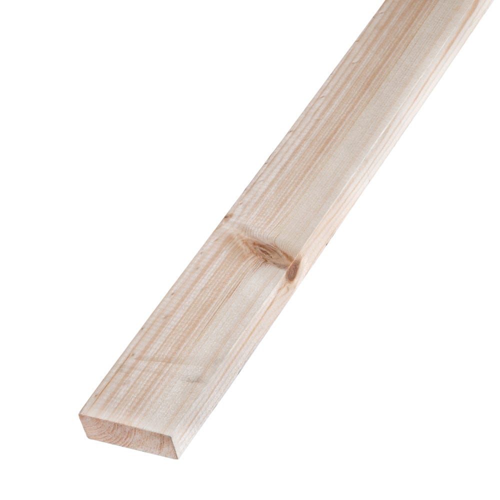 16mm x 50mm Planed Softwood PAR Timber (2'' x 0.6'') Finish 12mm x 44mm