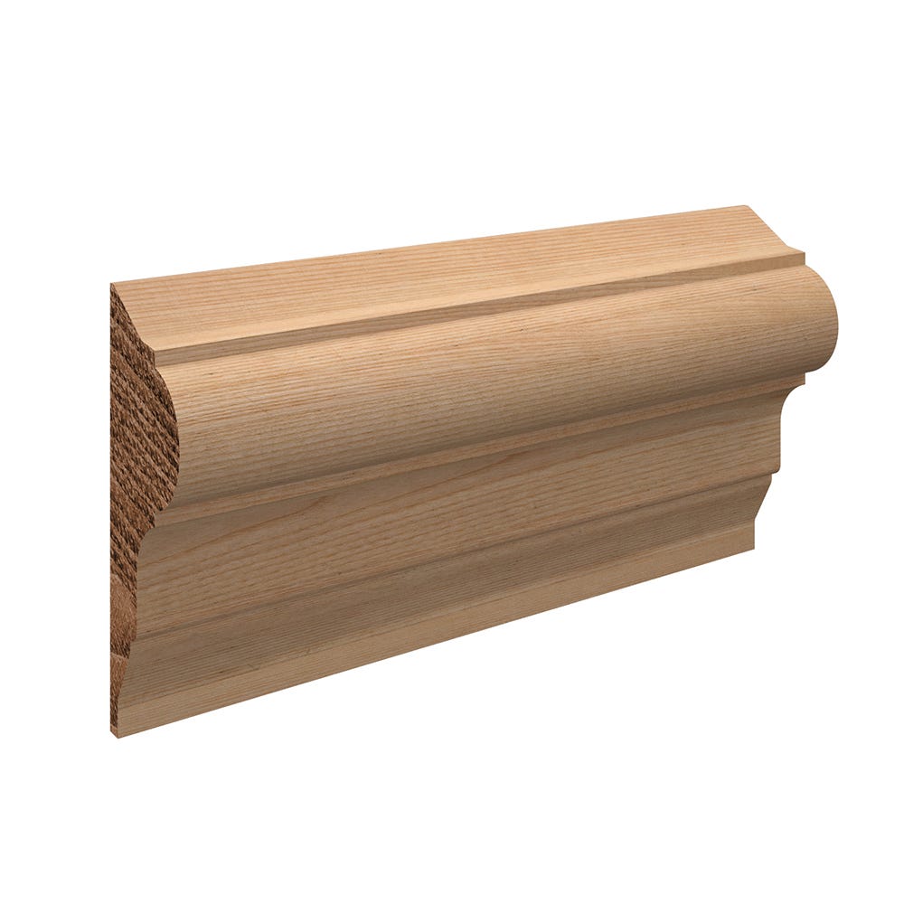 25mm x 63mm Softwood Rounded Dado Rail (Finish 20.5mm x 57mm)
