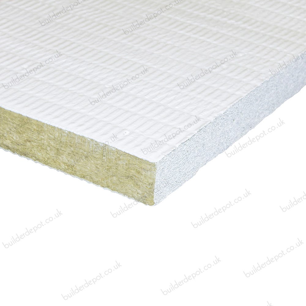 100mm Rockwool Fire Barrier Slab Foil Faced 1000mm x 666mm (2m²)