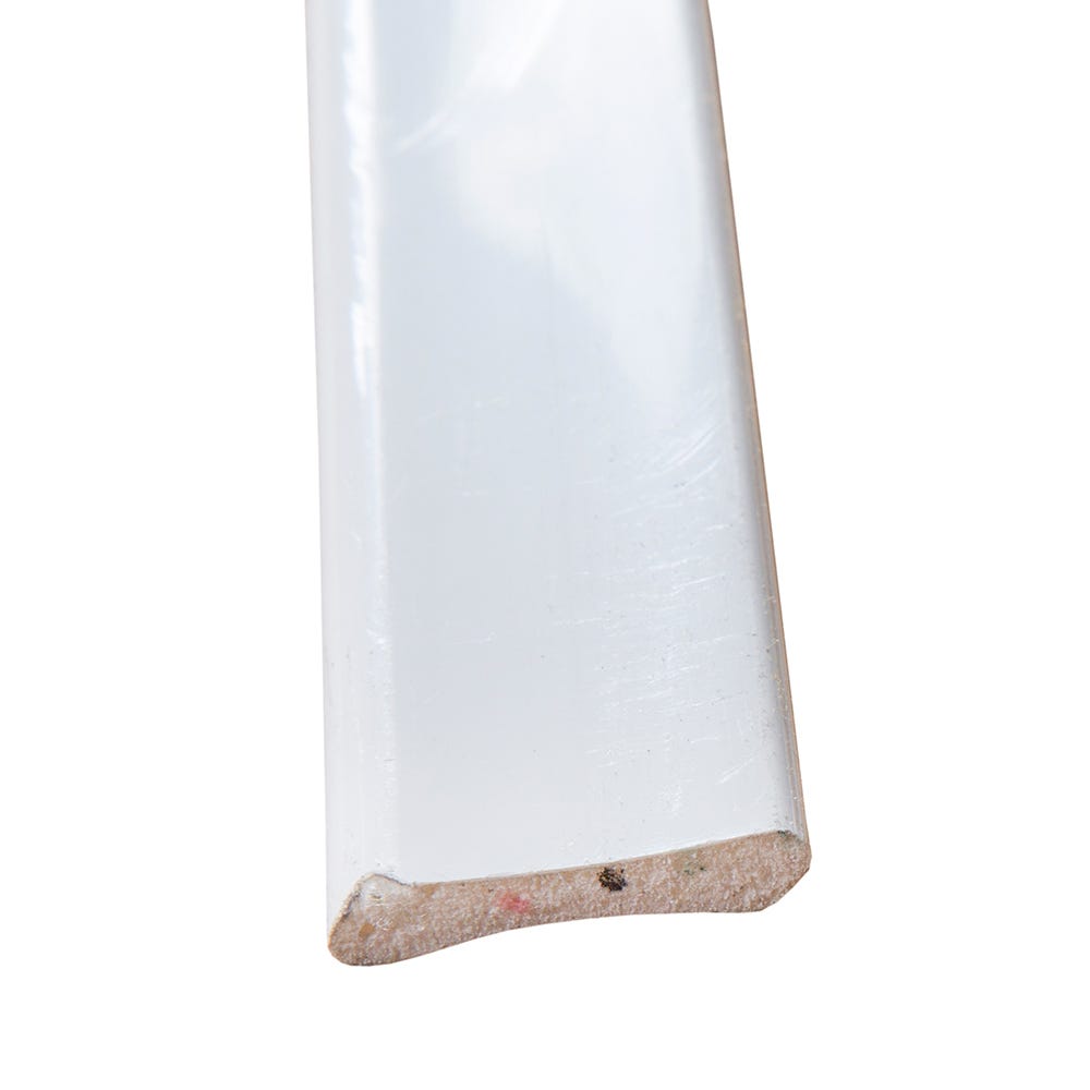 6mm x 28mm Primacell uPVC Edge Fillet Trim White 5000mm White
